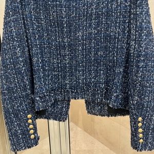 Balmain | Jackets & Coats | Balmain Metallic Boucle Tweed Jacket | Poshmark